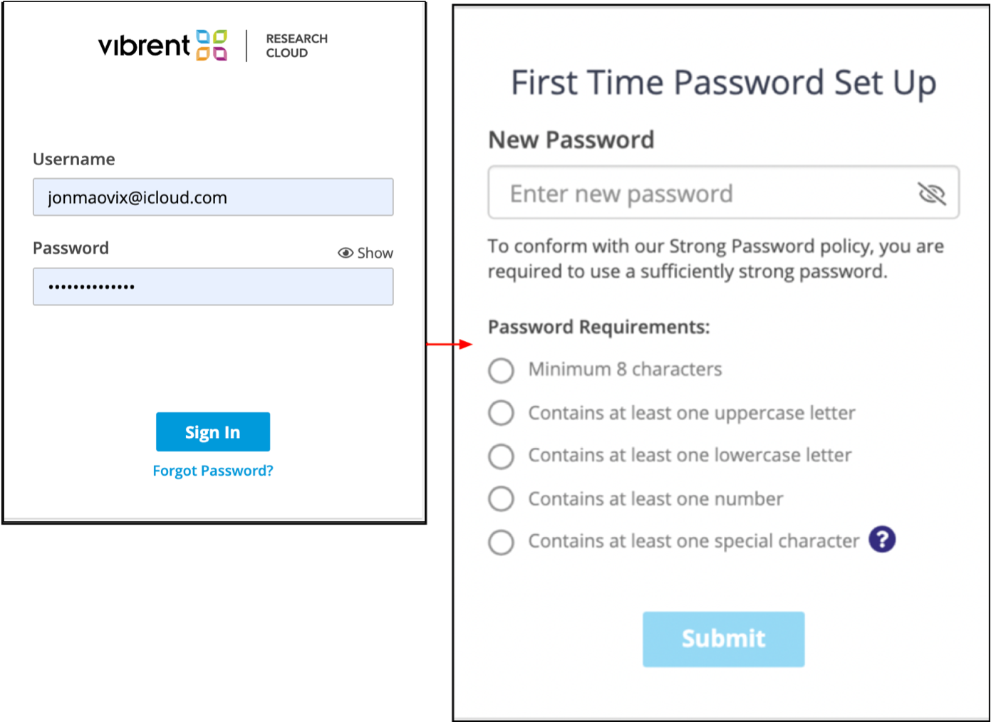 First-Time Login – Help Center